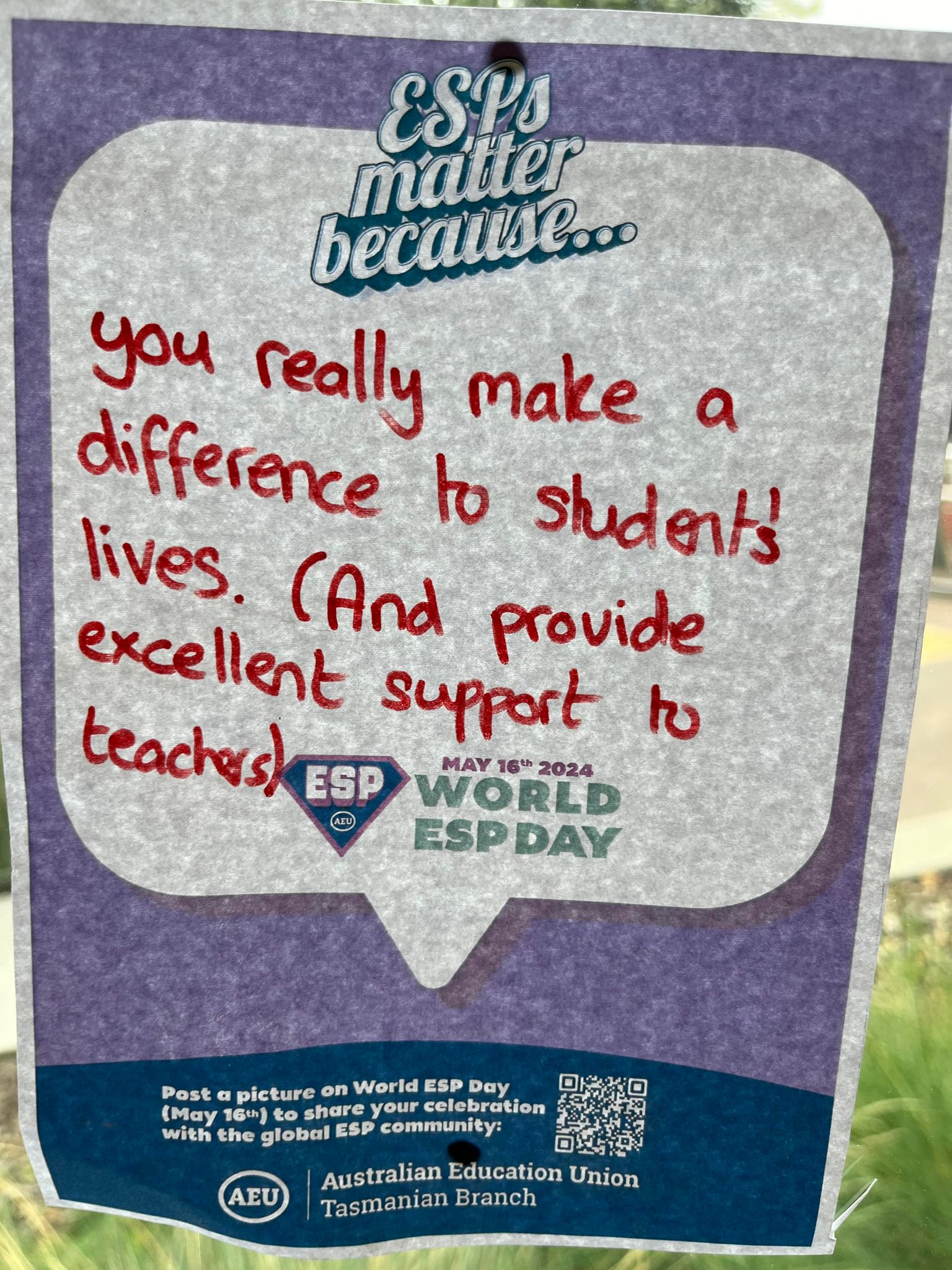World Education Support Staff (ESP) Day - Australian Education Union ...