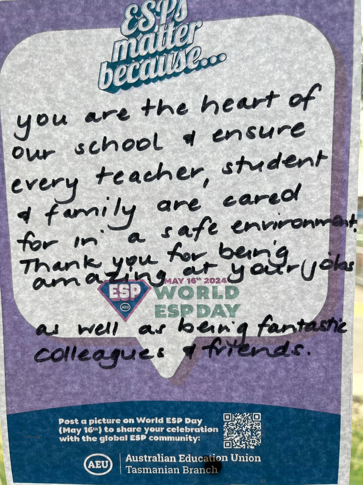 World Education Support Staff (ESP) Day – Australian Education Union ...